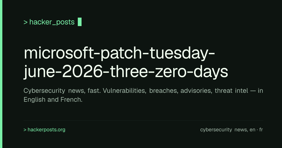 Microsoft June 2026 Patch Tuesday: 3 publicly disclosed zero-days ...